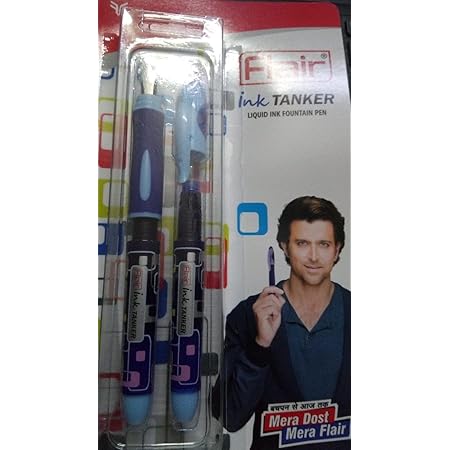 FLAIR Ink Medium Point Tanker Fountain Pen (Pack of 4) : Amazon.in ...