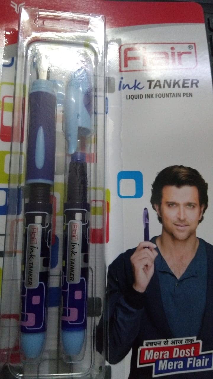 FLAIR Ink Medium Point Tanker Fountain Pen (Pack of 4) : Amazon.in ...