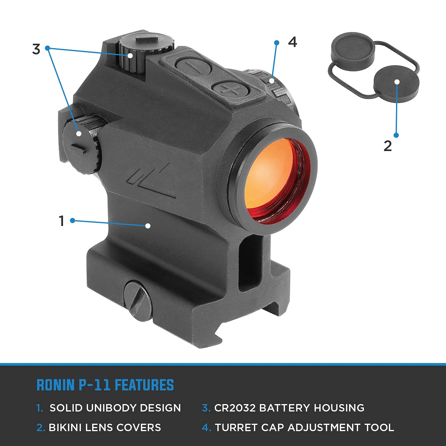 Buy Northtac Red Dot Reflex Sight - P-Series 2 MOA 1x20mm Compact Red ...