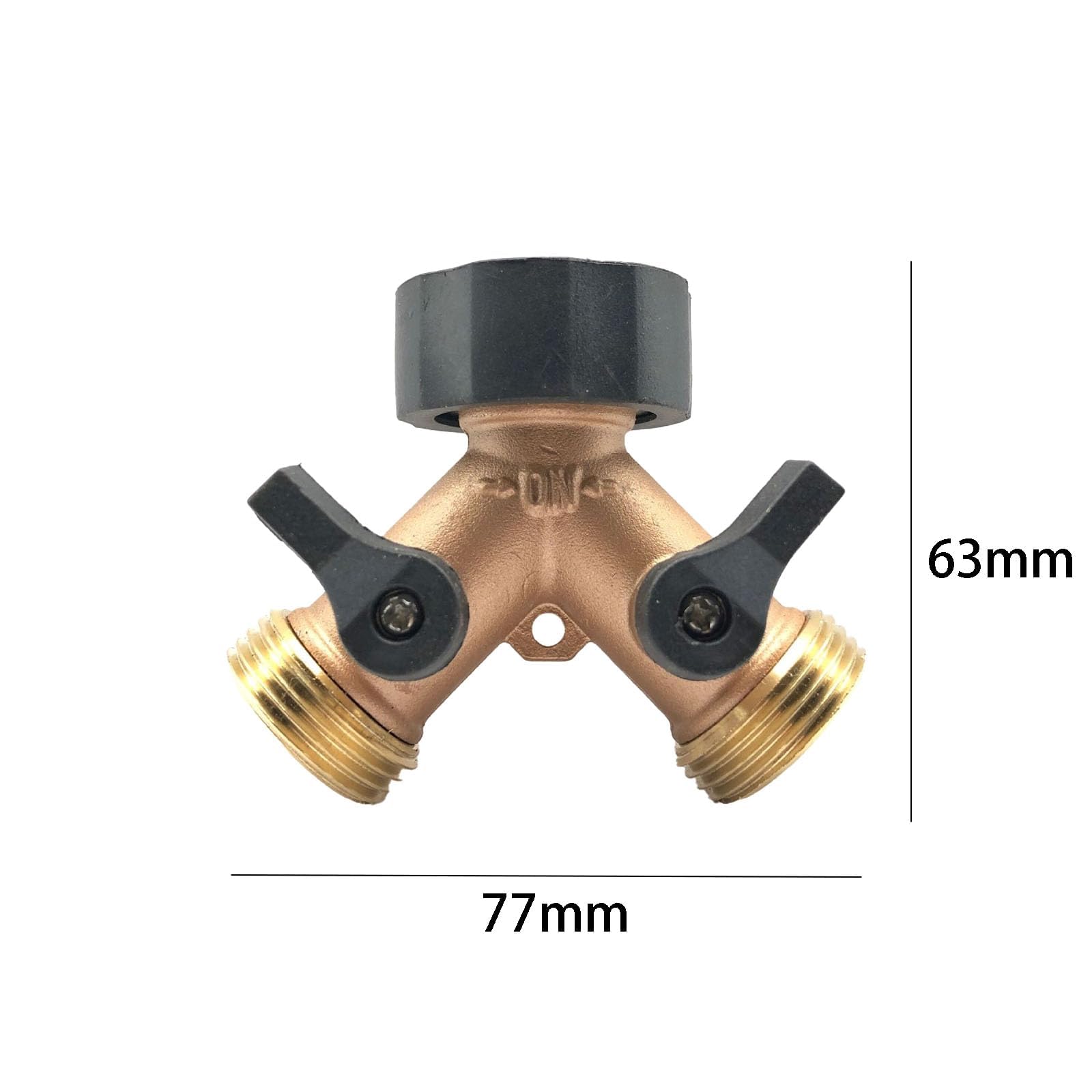 ZQSFPK 3/4″ Tap Y Splitter Brass Hose Connector,Hosepipe Connectors ...