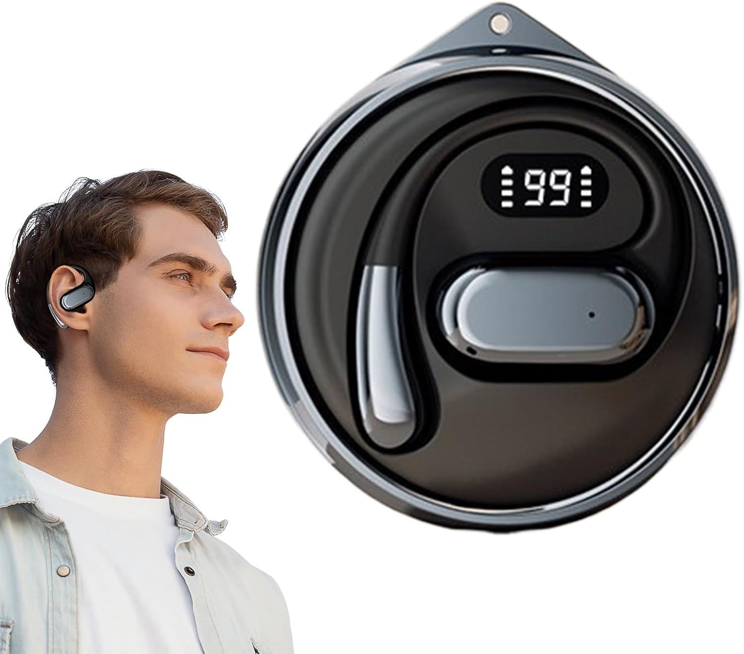 HUNJHYC Language Translator Earphone | AI Language Translation Wireless ...