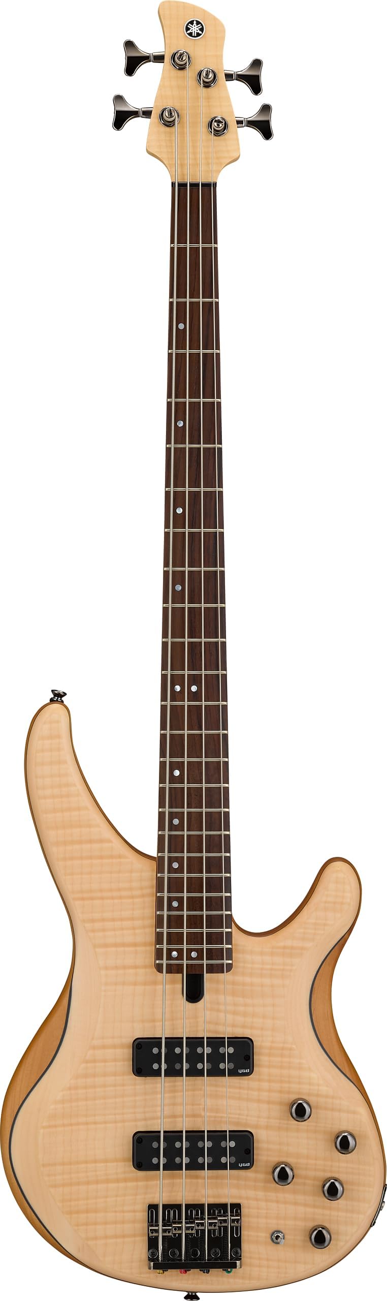 Amazon.com: Yamaha TRBX604 4-String Flamed Maple Bass Guitar, Natural ...