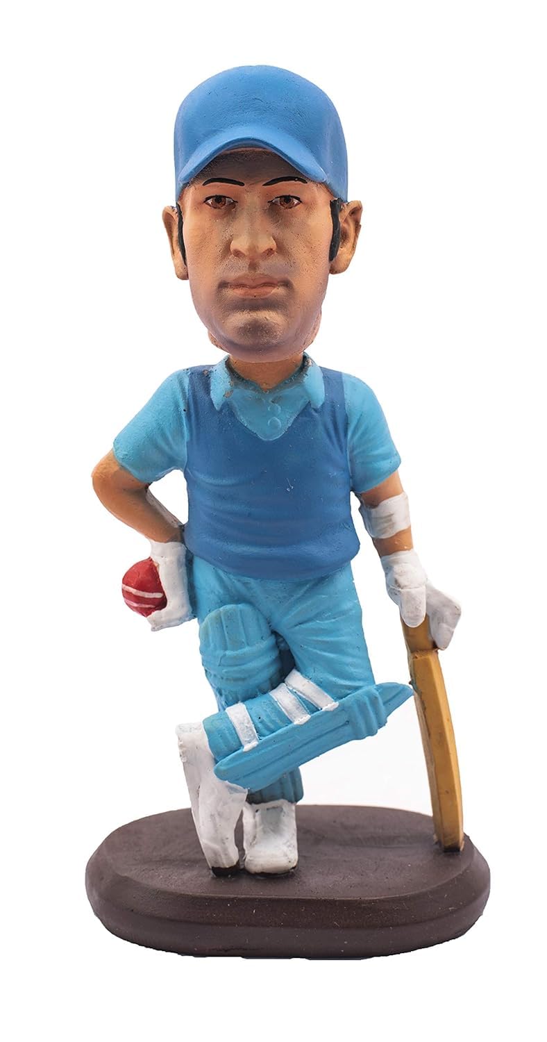 WOW HEADS MSD Dhoni Bobblehead - Handmade Cricketer Figurine | Mahendra ...