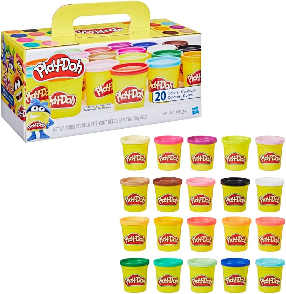 Play-doh Hasbro- 36 Pack Case of Colors - 85g tubs - Assorted colours ...
