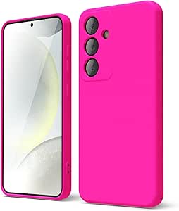 Amazon.com: oakxco for Samsung Galaxy S24 Plus Phone Case Liquid Silicone, Neon Bright Solid ...