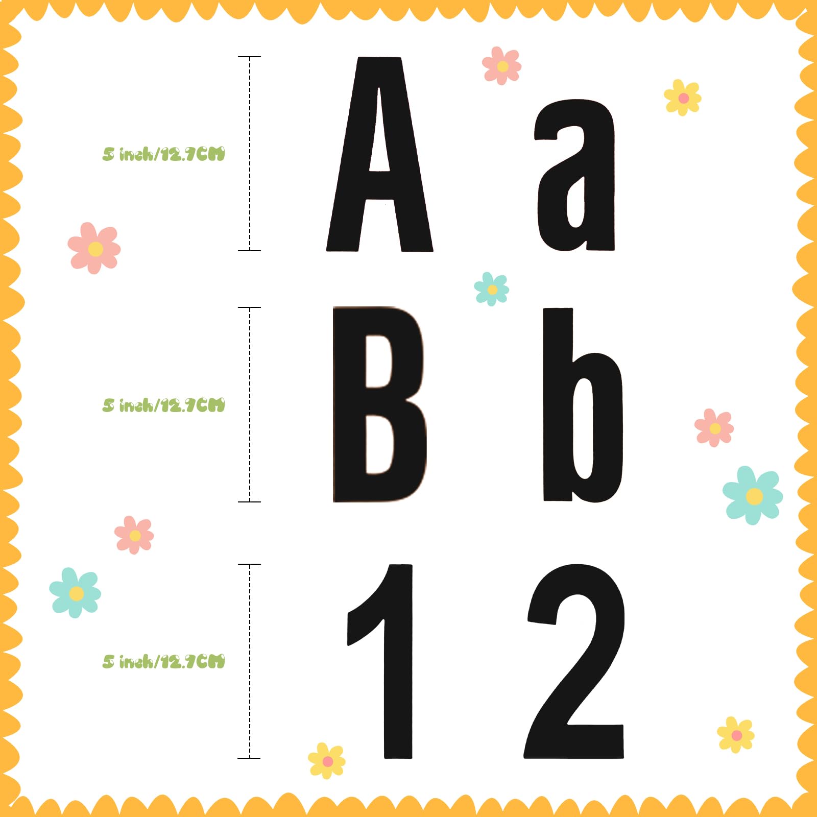 Snapklik.com : Tenare 134 Pcs 5 Inch Bulletin Board Letters Colorful ...