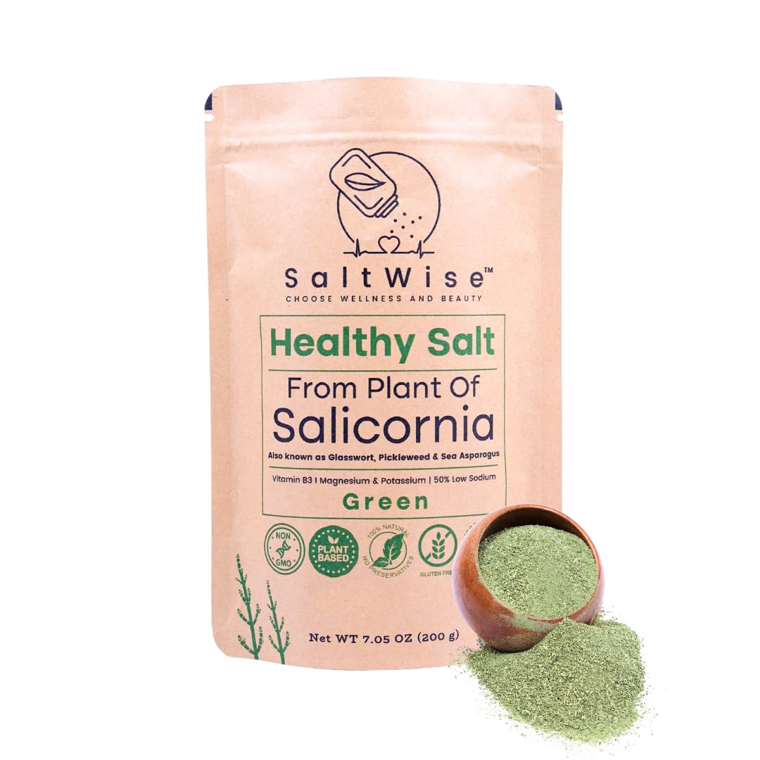 Snapklik.com : SaltWise Green Salicornia Salt, 50% Low Sodium, Plant ...