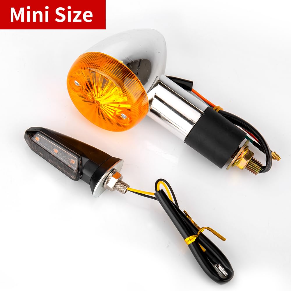 Snapklik.com : Sequential Turn Signal Motorcycle Blinkers LED Front ...