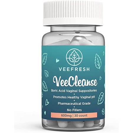 Amazon.com: VeeFresh - VeeCleanse Boric Acid Vaginal Suppositories ...