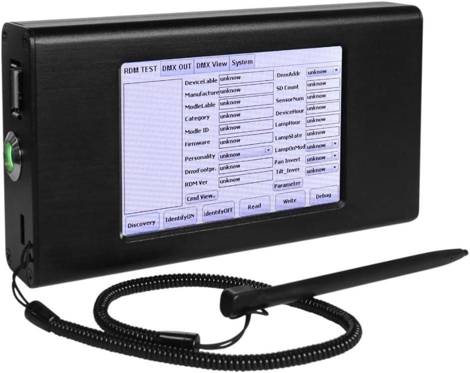 Amazon.com: SIRS-E Advanced Portable RDM & DMX Tester with Touch ...