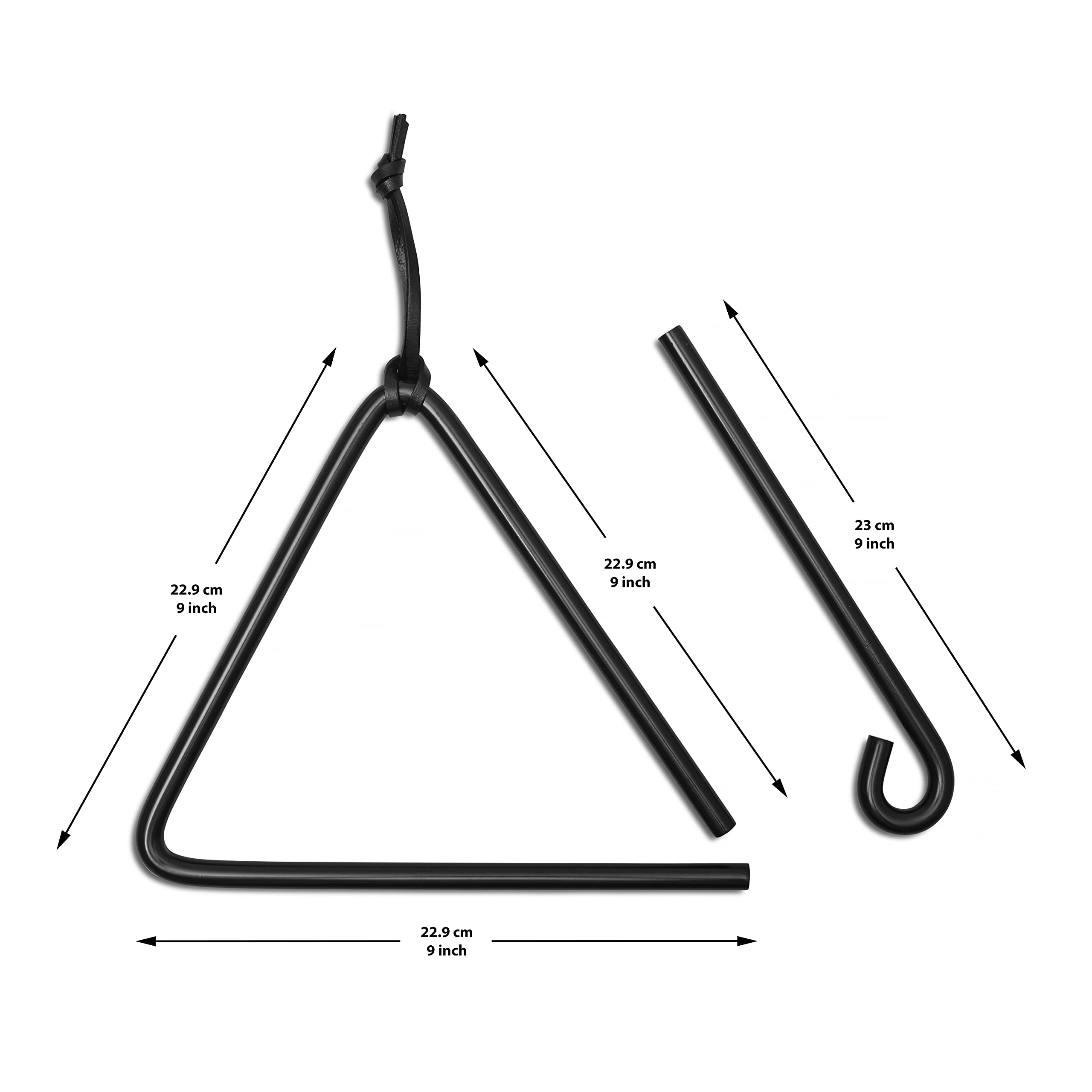Snapklik.com : SOLULA 9 Inch Triangle Cast Iron Dinner Bell