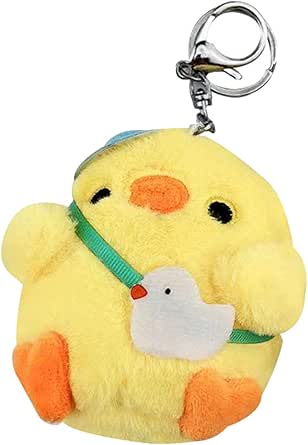 YDRCESMI Plush Animal Key Chain Chick Decoration Plush Animal Doll Key ...