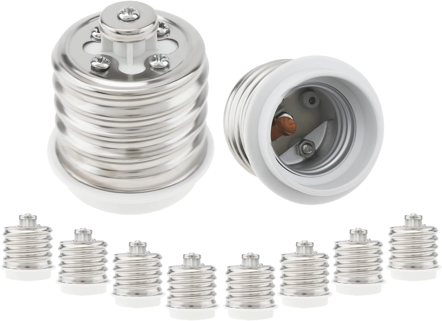 RTNLIT E39 to E26 Socket Adapter, Mogul Base E39 to Standard Medium E26 ...