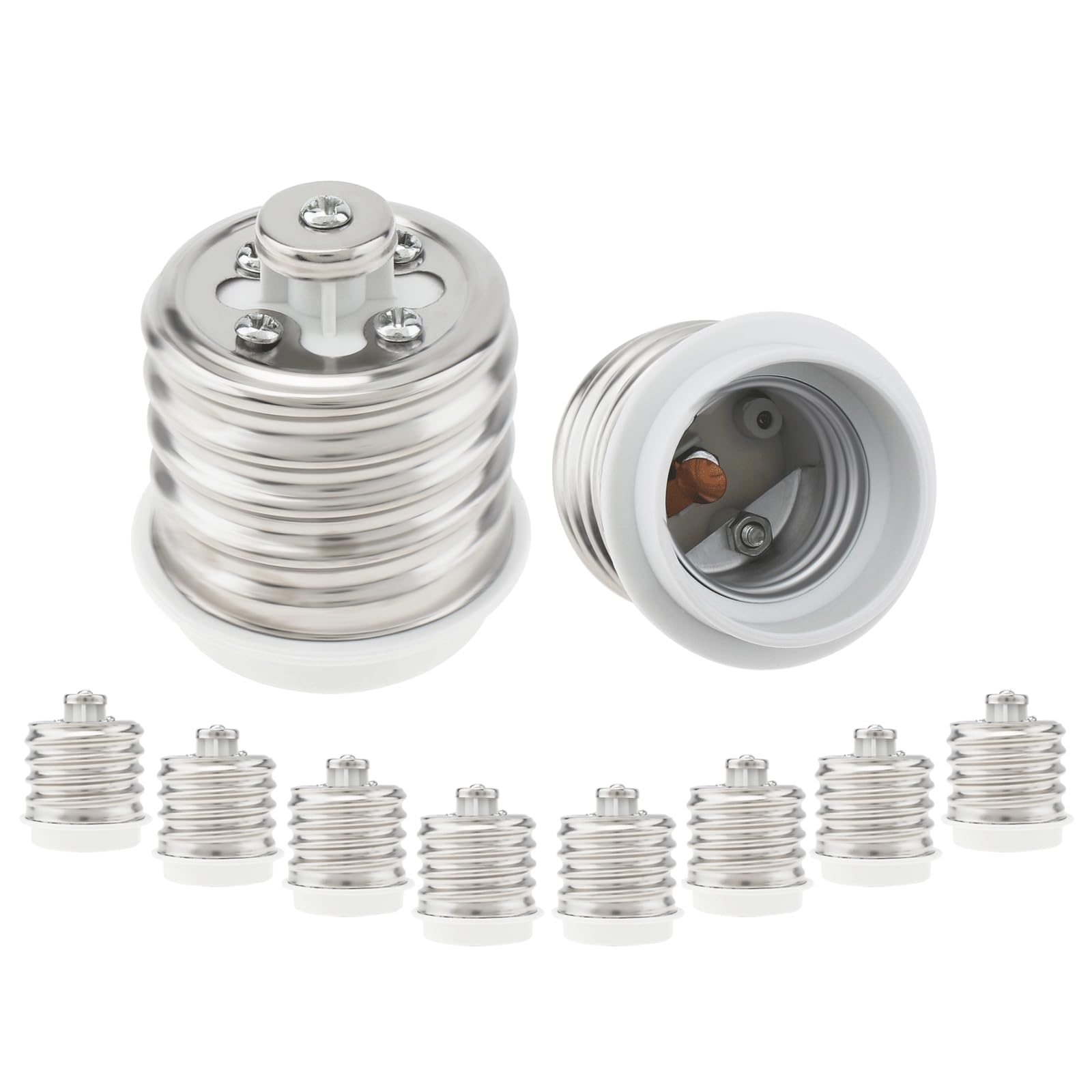 RTNLIT E39 to E26 Socket Adapter, Mogul Base E39 to Standard Medium E26 ...