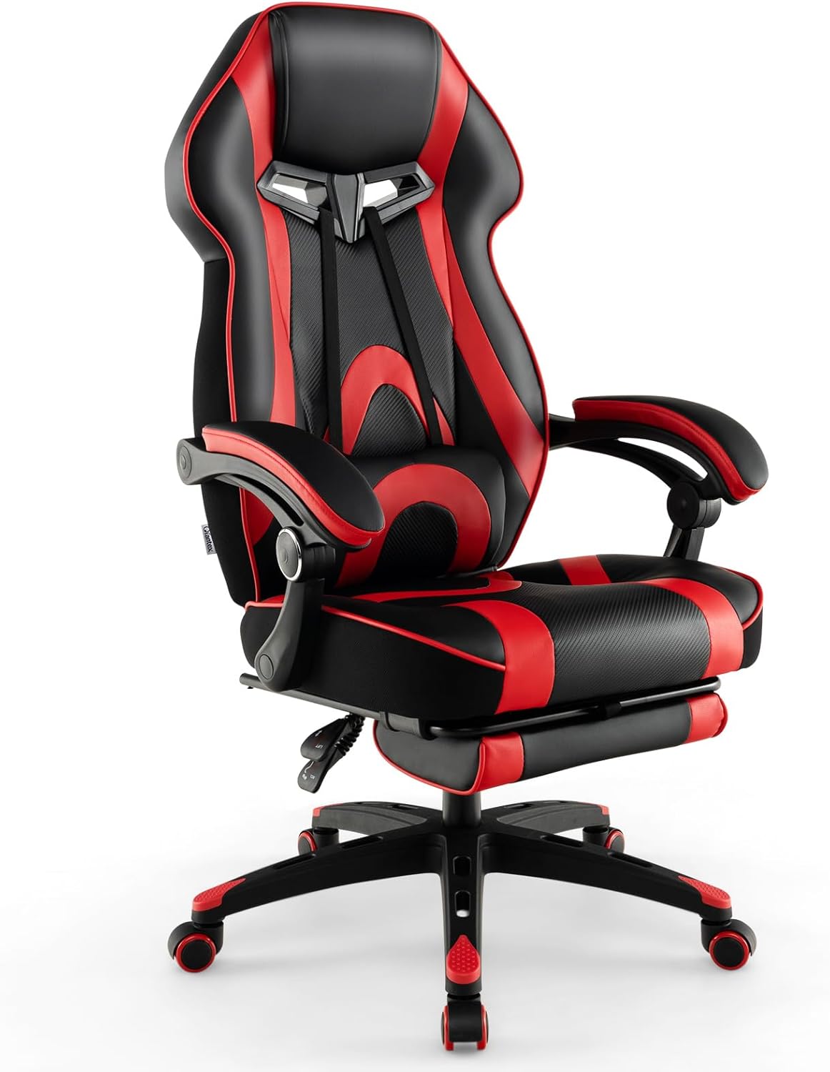 Giantex Gaming Chair with Footrest for Adults, Reclining Video Game ...
