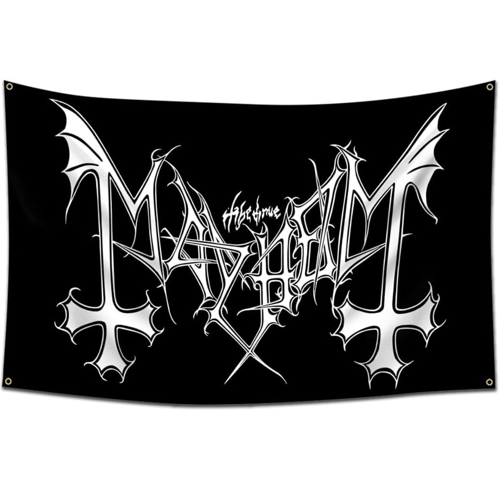 Amazon.com: NHASJDF Mayhem Norweg-ian black metal band Flag Tapestry ...