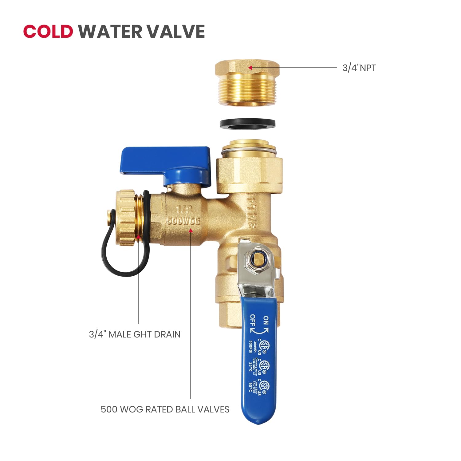 Snapklik.com : GASLAND 3/4 Inch IPS Isolator Tankless Water Heater ...