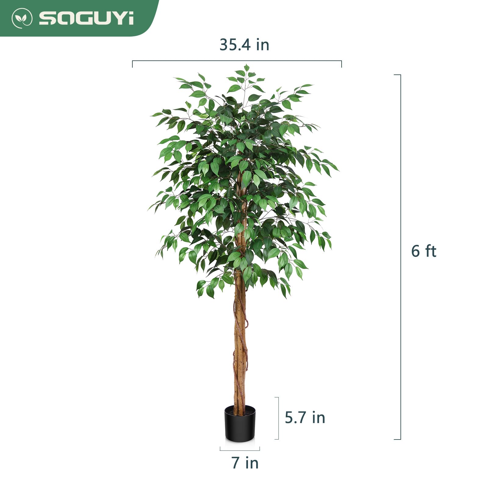 6 Foot Realistic Faux Tree Free Shipping! 6 Ft Realistic Artificial