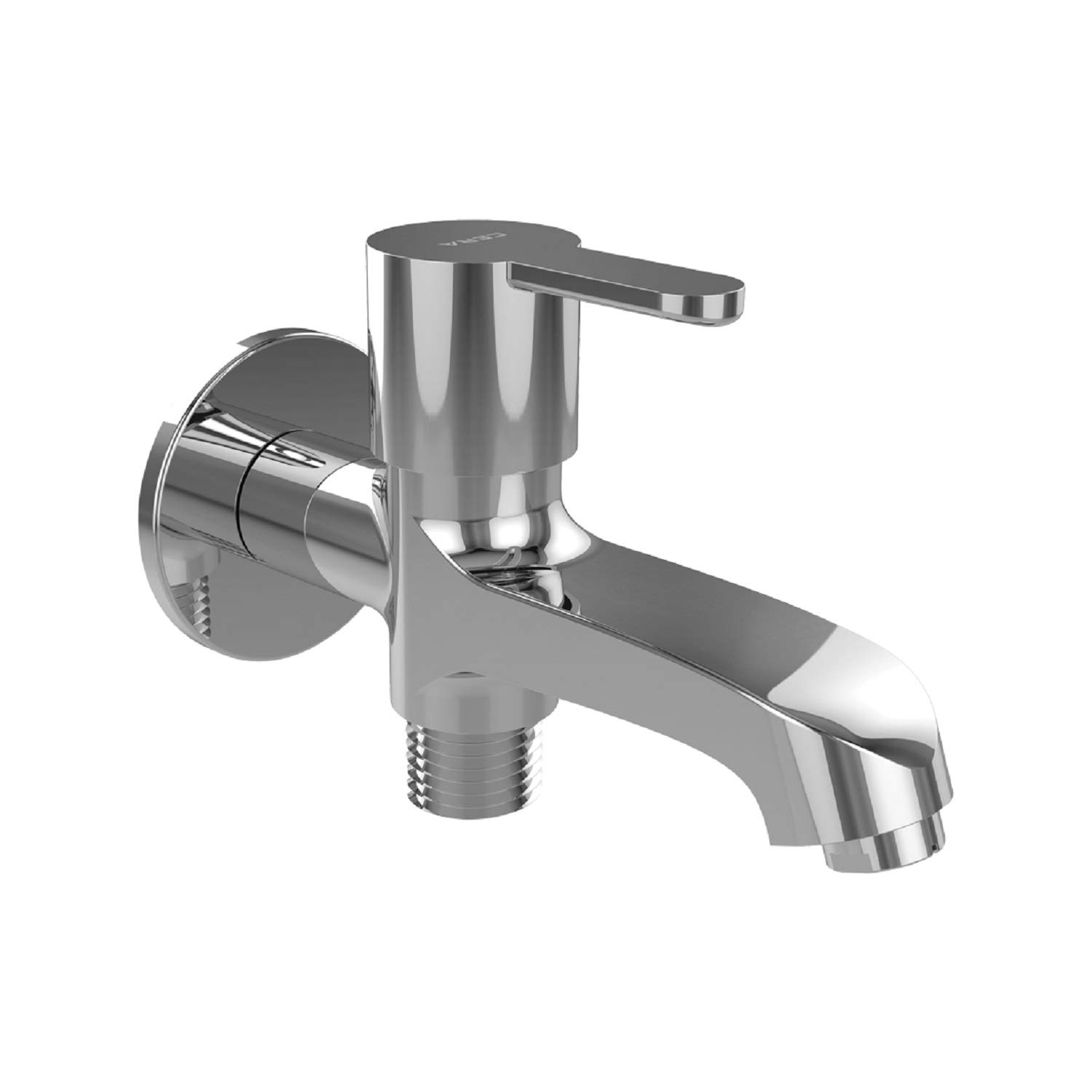 Cera F1015163 2 way bib cock with single knob and wall flange for ...
