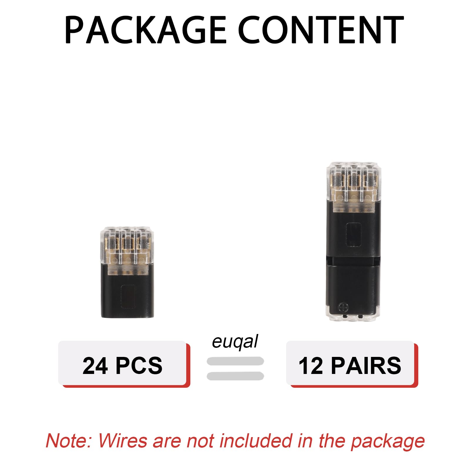 Snapklik.com : Reversible Wire Connectors For 24-20 AWG, No Stripping ...