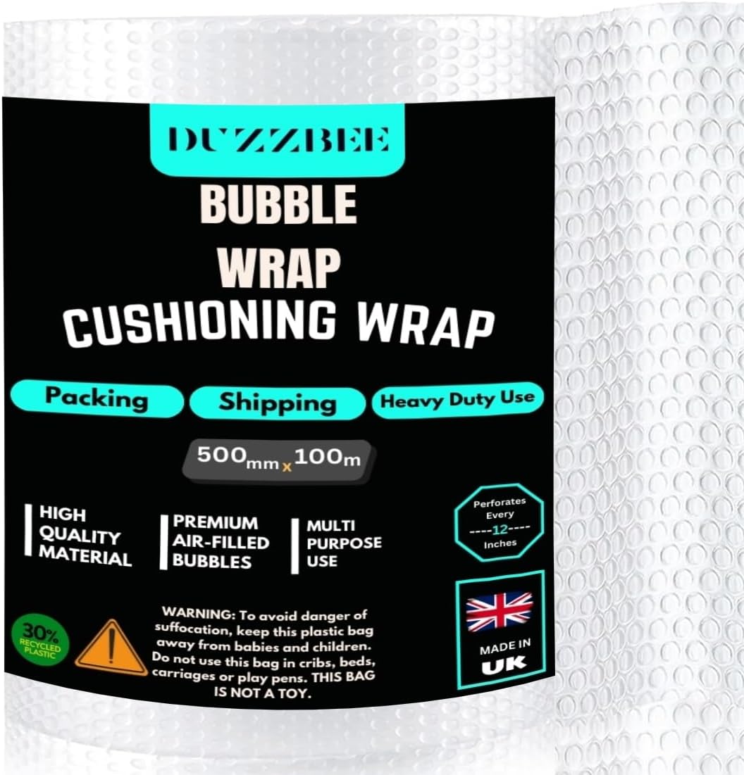 Aspect Bubble Wrap For Moving House | Large Bubble Wrap Roll (500mm x ...