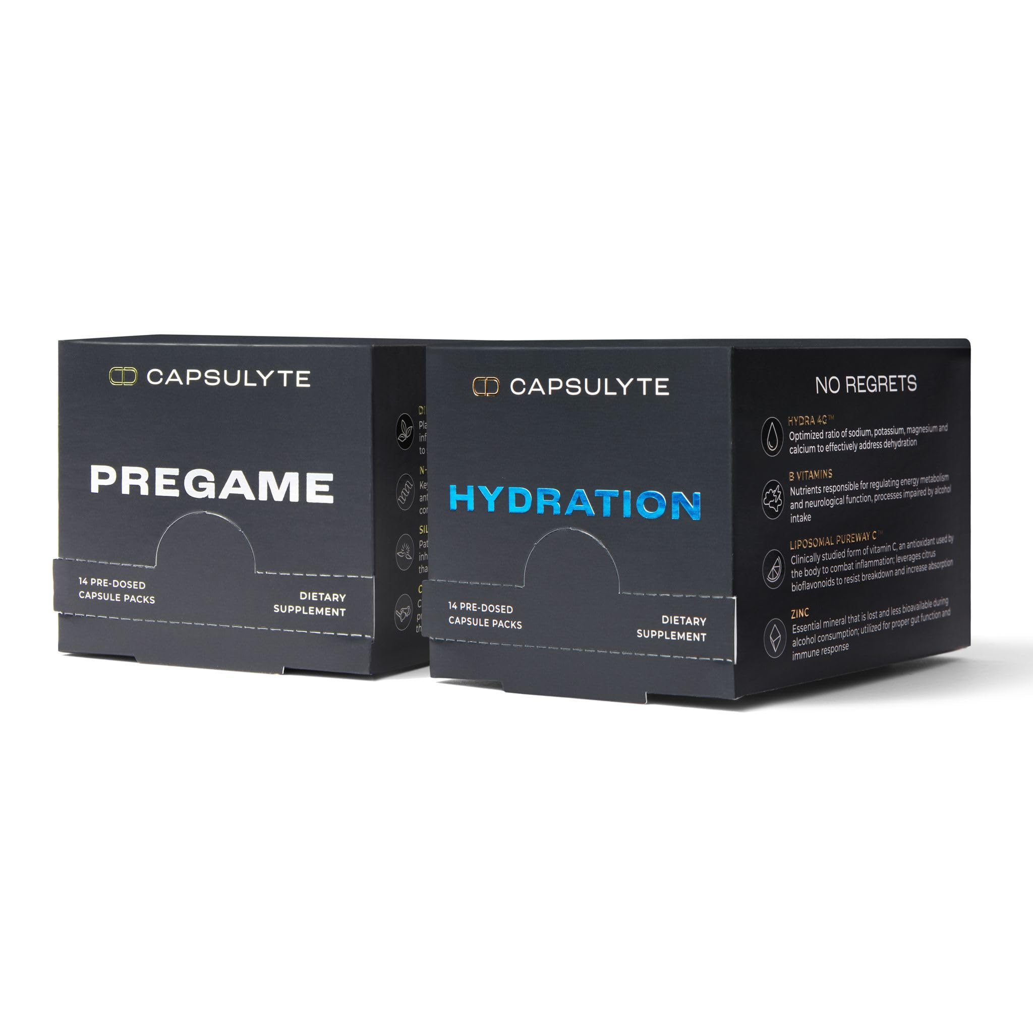 Amazon.com: CAPSULYTE Pregame & Hydration Bundle | Doctor Formulated ...