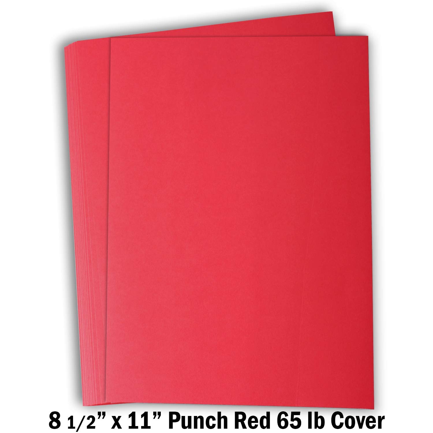 Snapklik.com : Colored Cardstock Scrapbook Paper 8.5 X 11 Punch Red ...