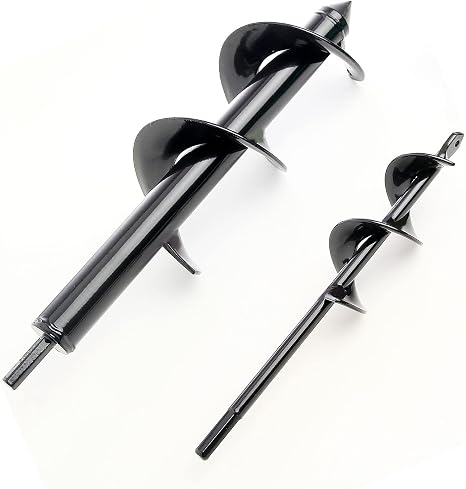 Amazon.com : Dirt Auger Drill Bit Set Attachment, 2 PCS Garden Spiral ...