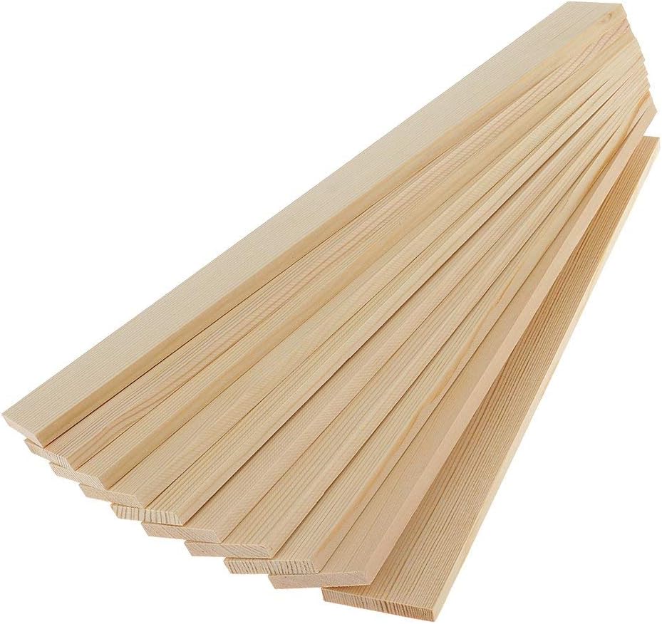 Pine Wood Rectangle Board Panel Plank for Arts and Craft (200mm x 40mm ...
