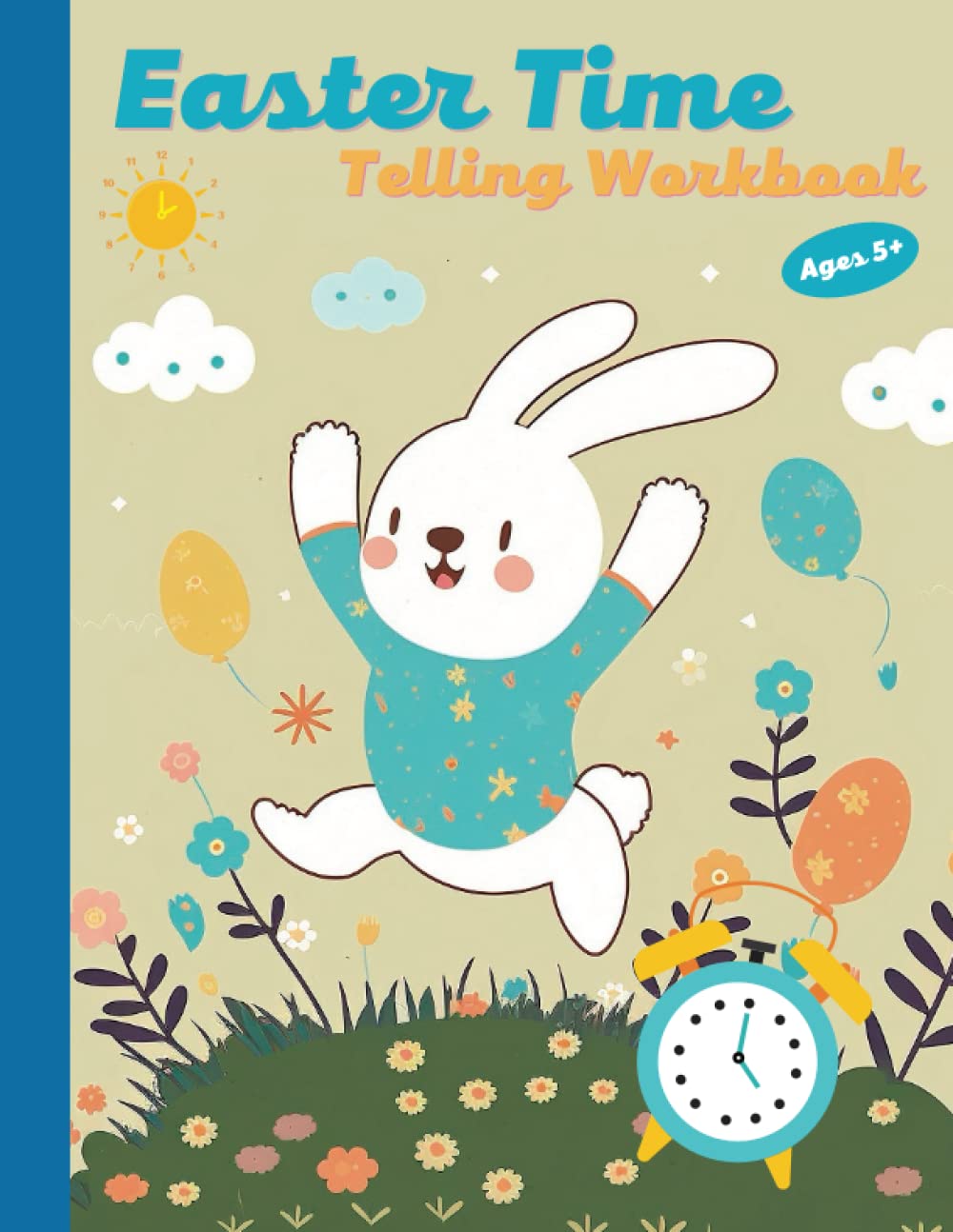 Easter Time Telling Workbook Telling Time Teaching Clock Coloring ...