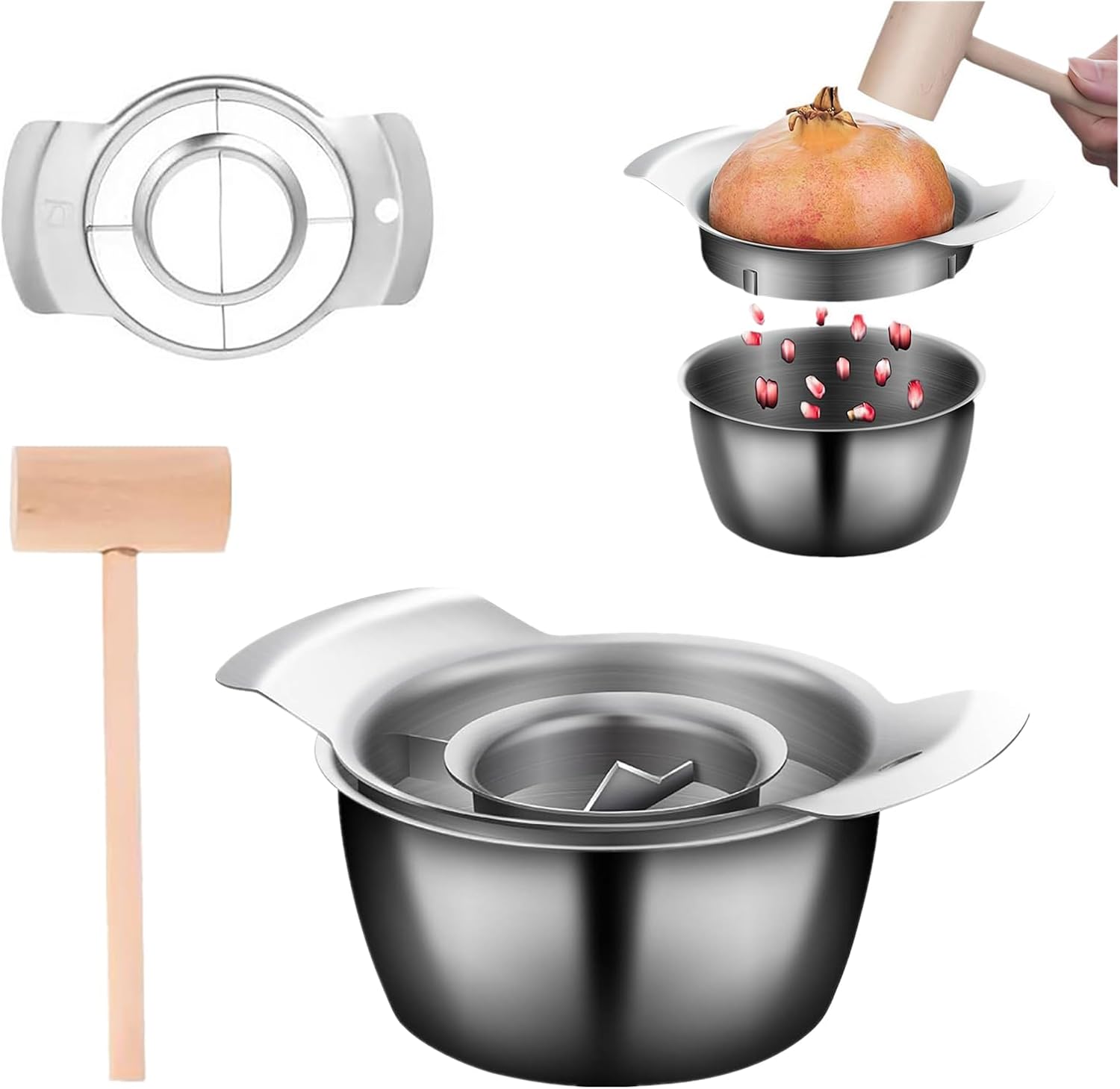 Amazon.com: Pomegranate Deseeder Tool, Stainless Steel Pomegranate ...