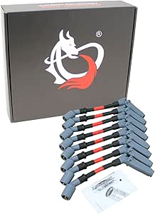 Amazon.com: DRAGON FIRE PERFORMANCE 10mm Spark Plug Wire Set Compatible with 2005-2008 GM ...