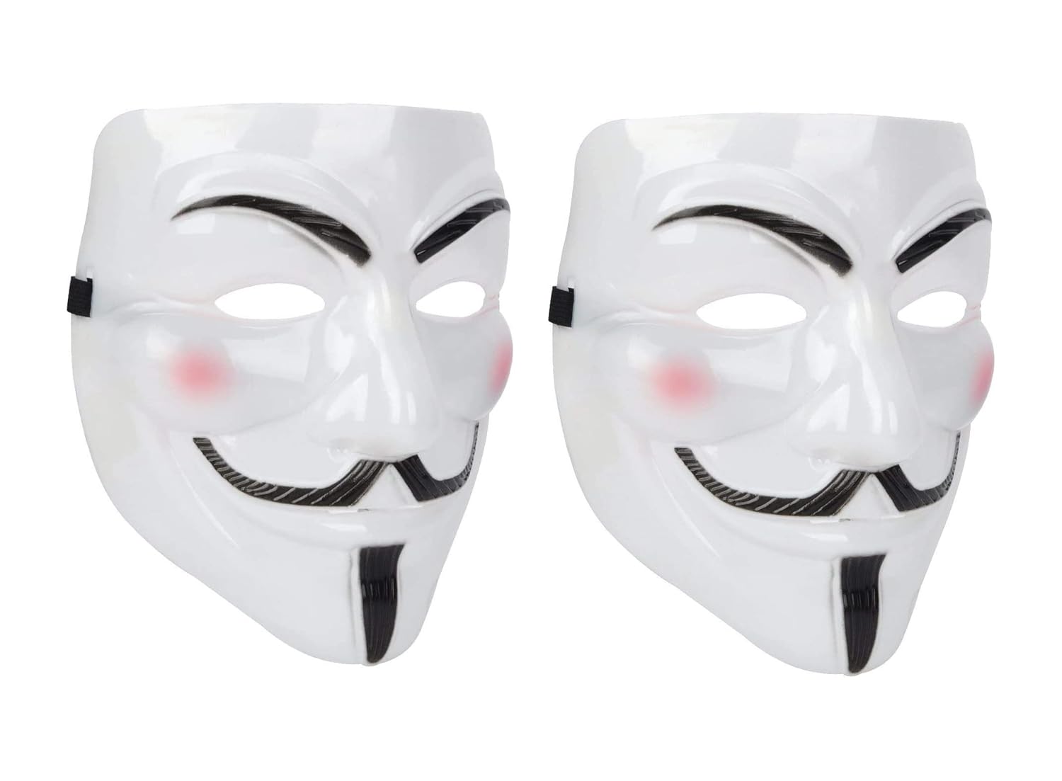 Buy FI - FLICK IN 2 Pcs V for Vendetta Mask for Adults & Kids Hacker ...