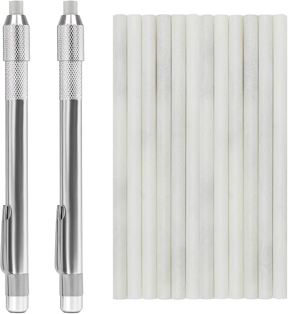 Gutimore Round Soapstone Holder 2pcs Round Soapstone Pencils with 14pcs ...