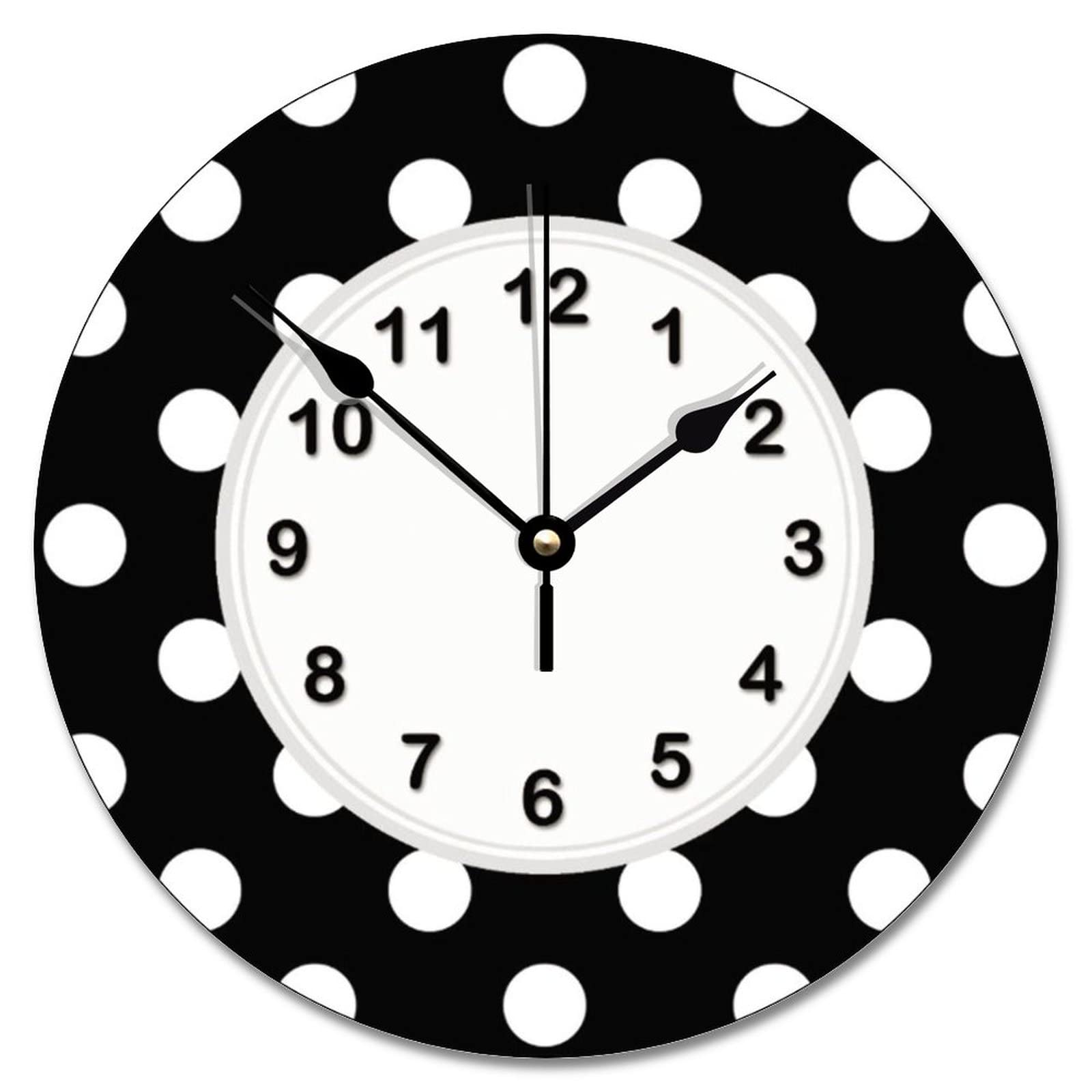 Wall Clock Clipart Black And White