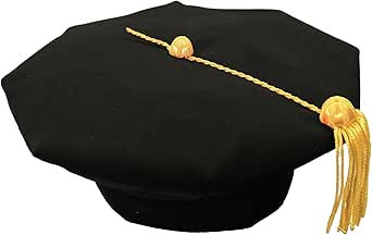 Amazon.com: goprety Doctoral Graduation Tam with Bullion Tassel 8 Sided ...