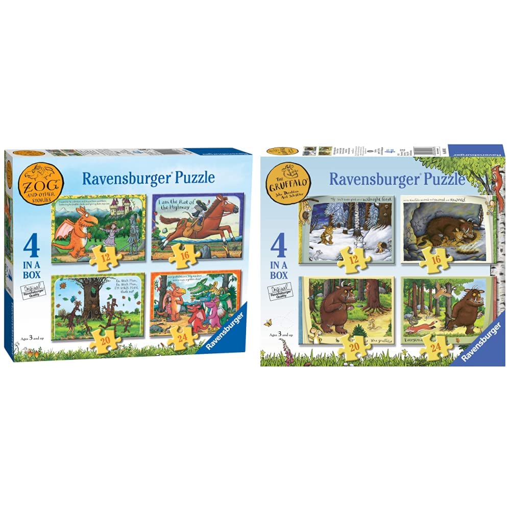 Ravensburger Zog 4 in Box (12, 16, 20, 24 Pieces) Jigsaw Puzzles for ...