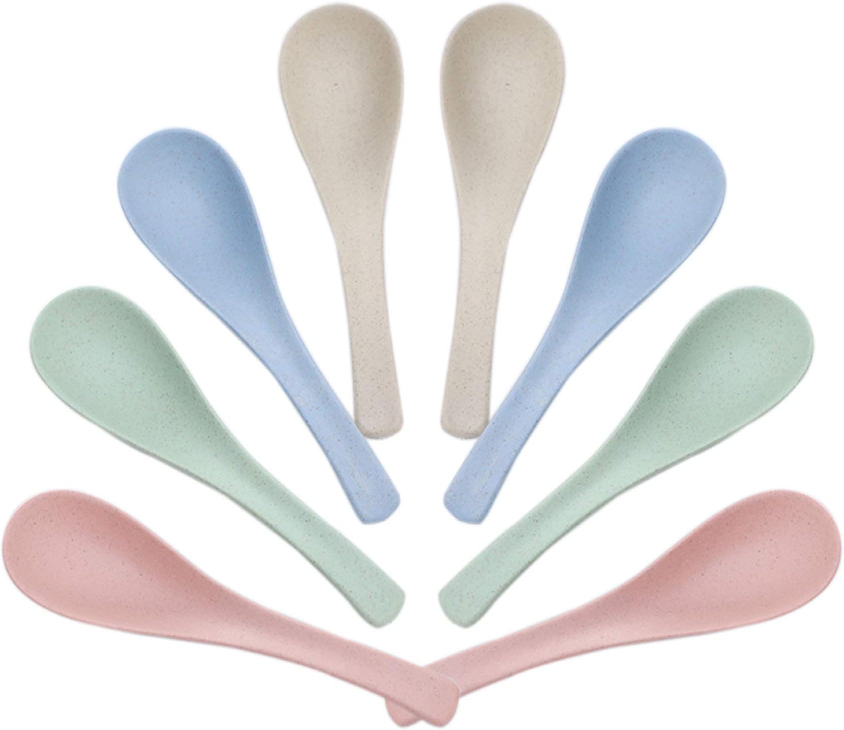 Amazon.com: GET FRESH Bamboo Kids Spoons Set - 4-Pack Colorful Cutlery ...