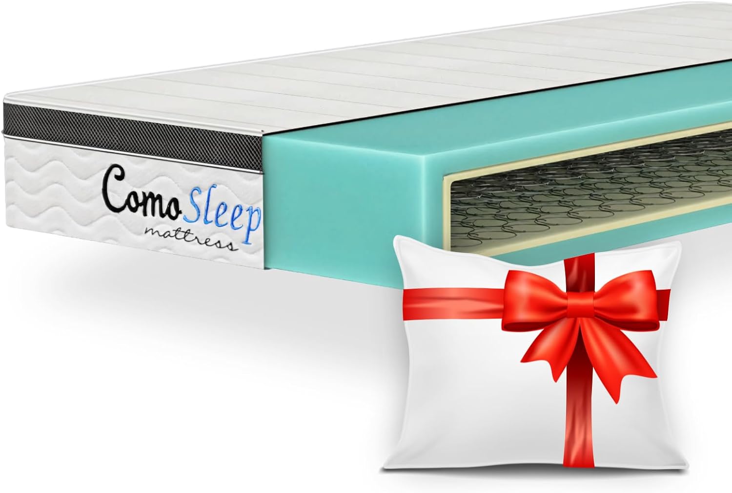 Comodita Comosleep H Federkernmatratze - 90x200x20cm - Mittelfestes ...