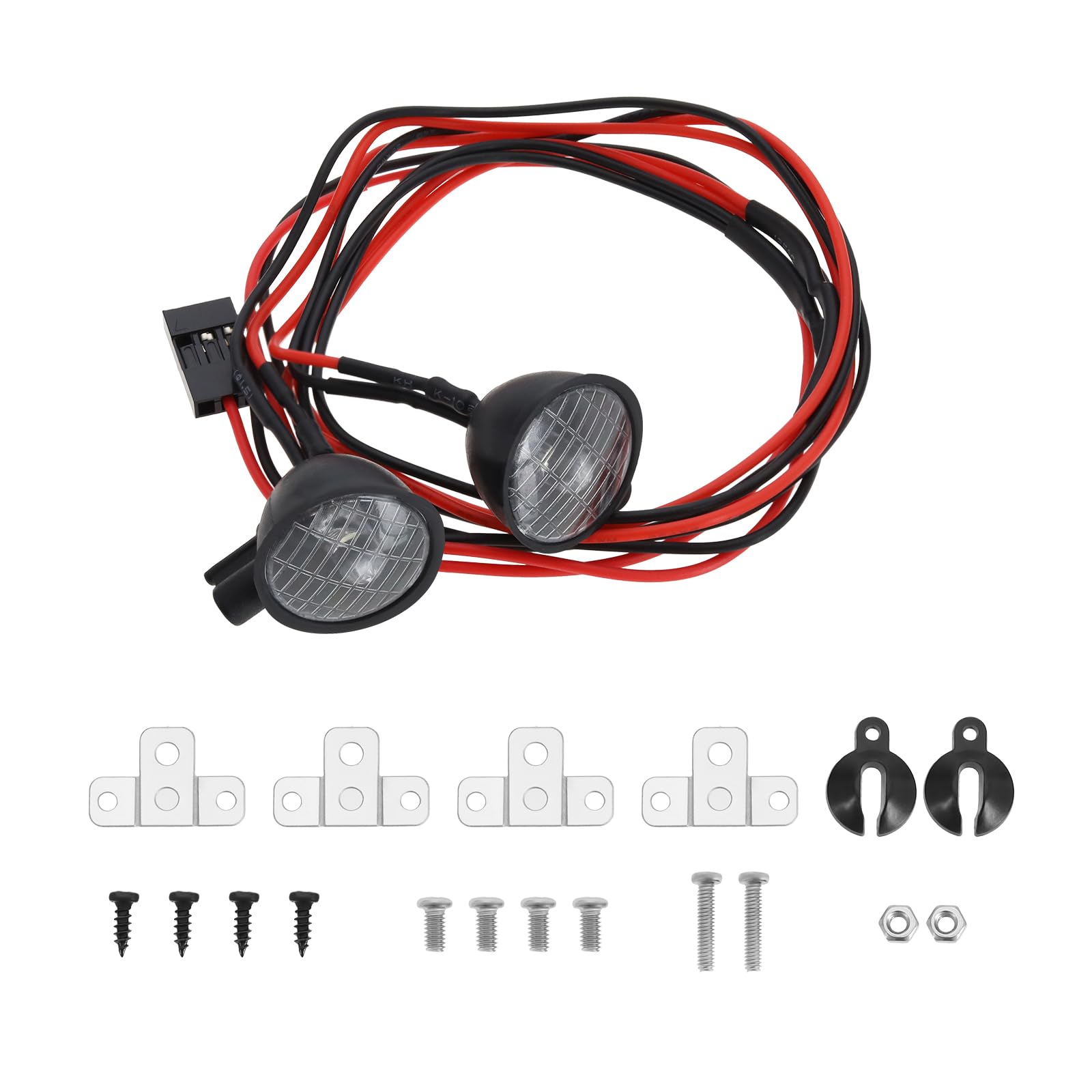 Rc 1/10 Kit Éclairage LED Pour Voiture RC - 6 LED (2 Blanc 5mm, 2 Bleu ...