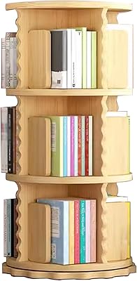 Amazon.com: 3 Tier 360° Rotating Stackable Shelves Bookshelf Organizer ...