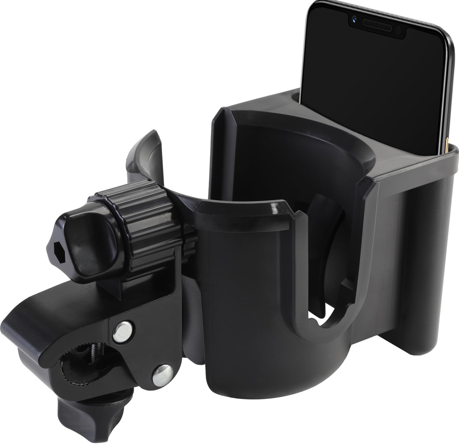 Amazon.com: Universal Stroller Cup Holder with Phone Holder, 360 ...