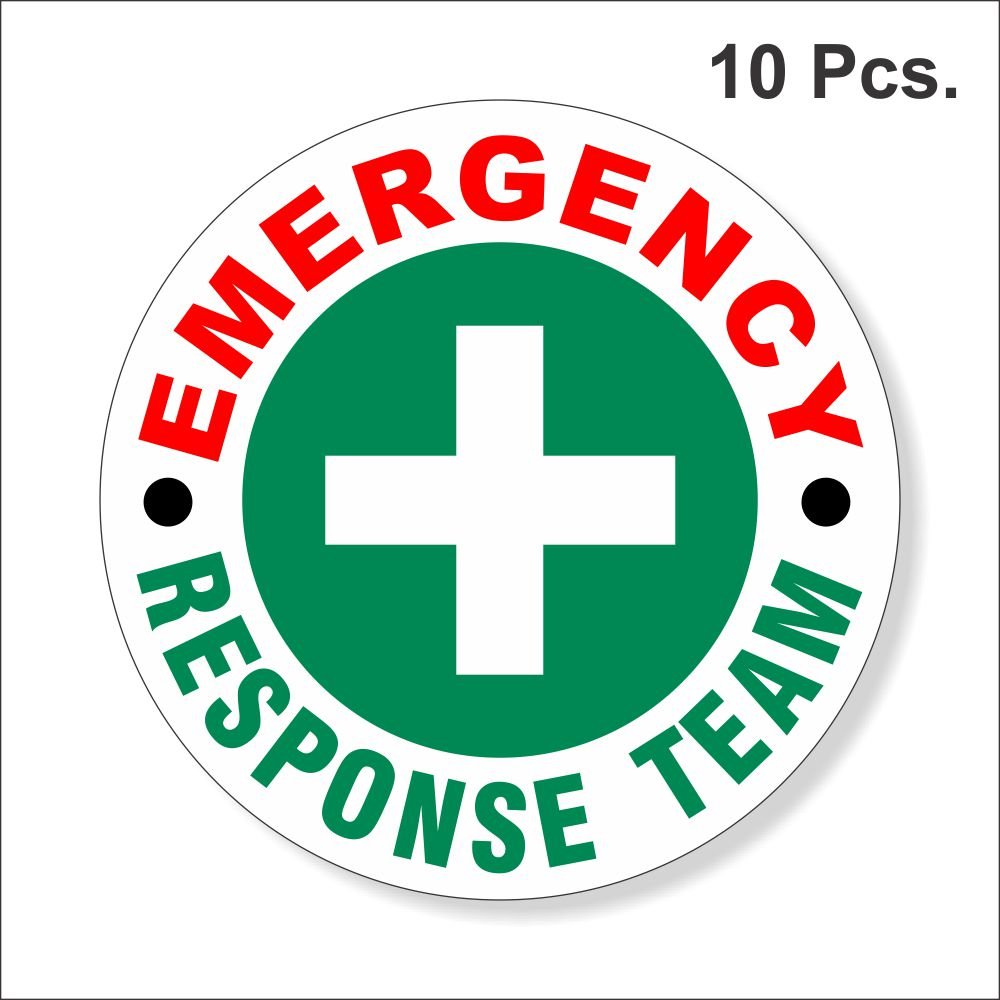 Signageshop 10 Button Badges For Emergency Response Team : Amazon.in ...
