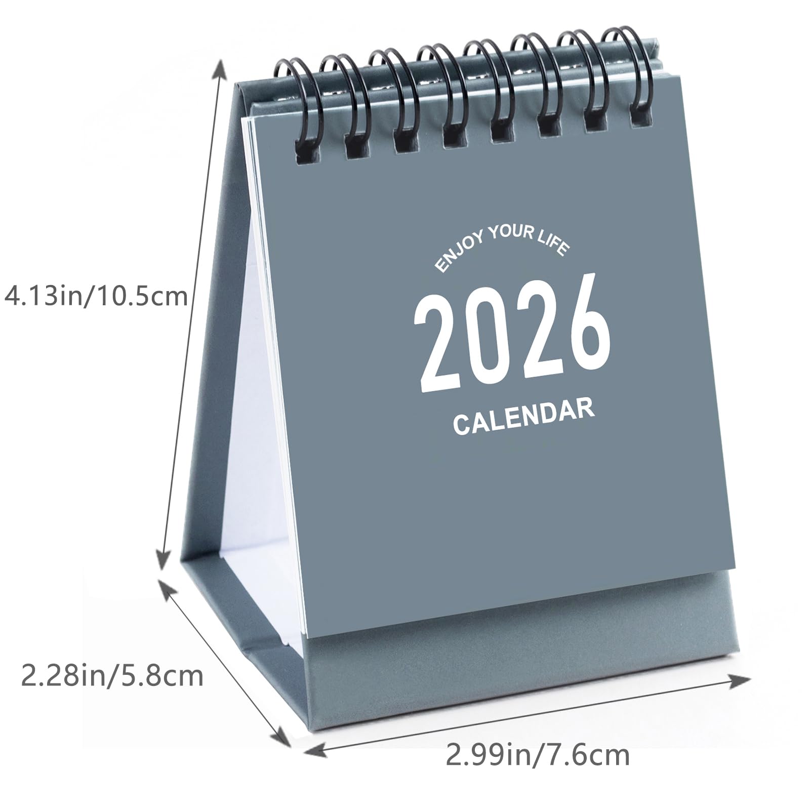 To-do List Calendar Standing Small Desk Calendar 2025-2026, Monthly ...