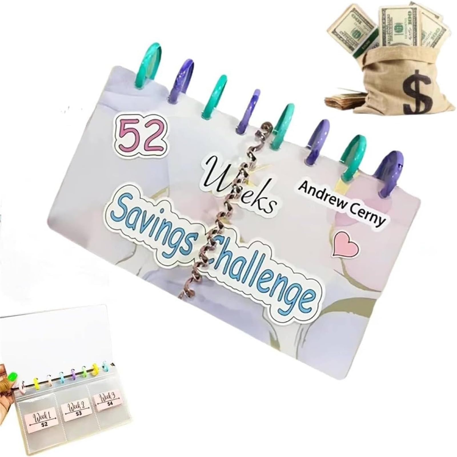 52 Week Money Challenge Double