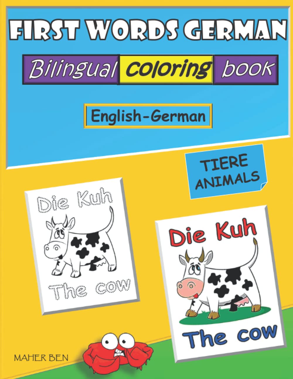 Buy First Words German: Bilingual Coloring Book English - German: Color ...