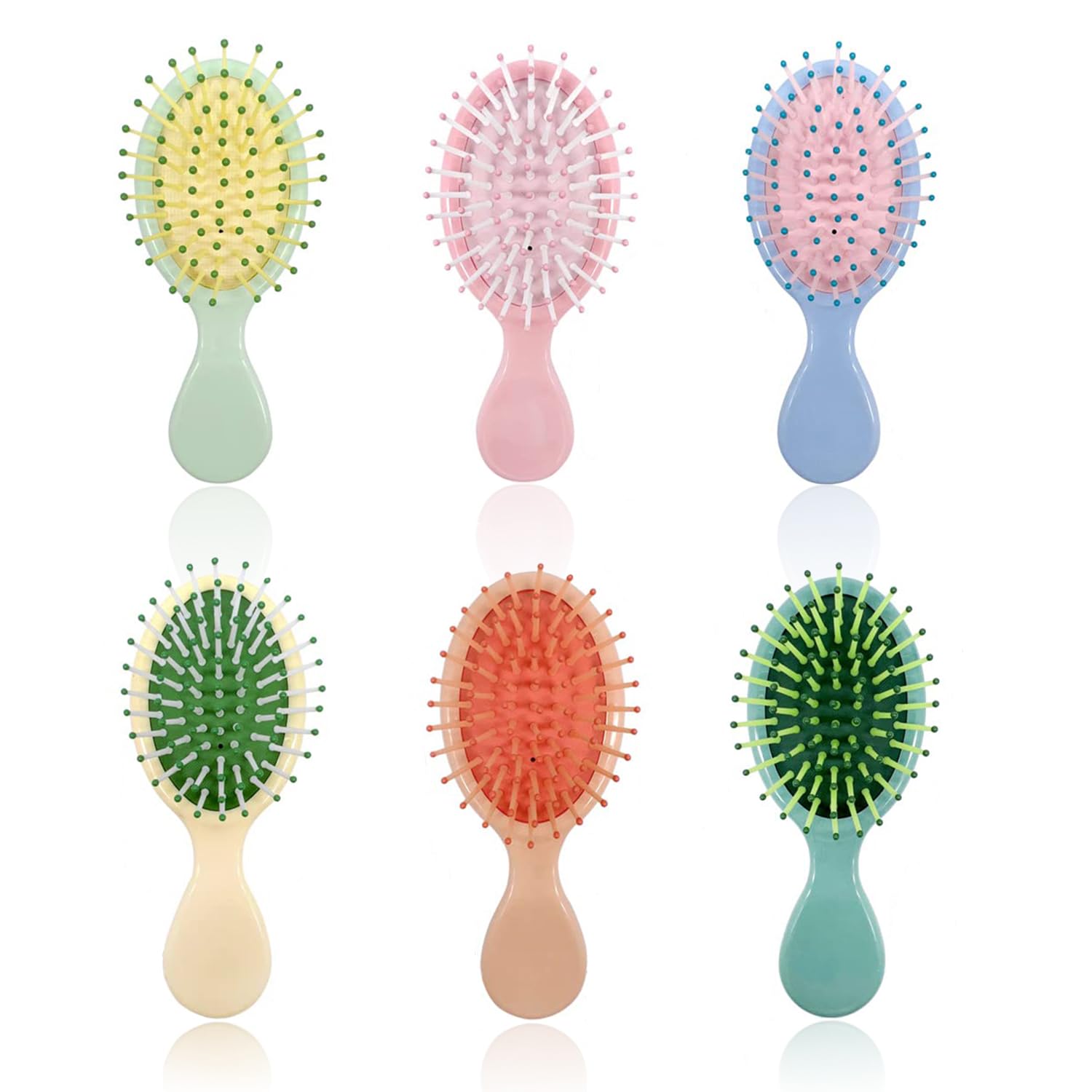 Amazon.com : 6 Pieces Mini Wet Hair Brush, Travel Detangling Brush, for ...