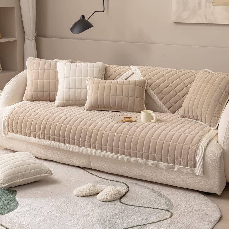 Amazon.com: Dfcdcoo Couch Cover,Sofa Cover Sectional Couch Covers,Plaid ...