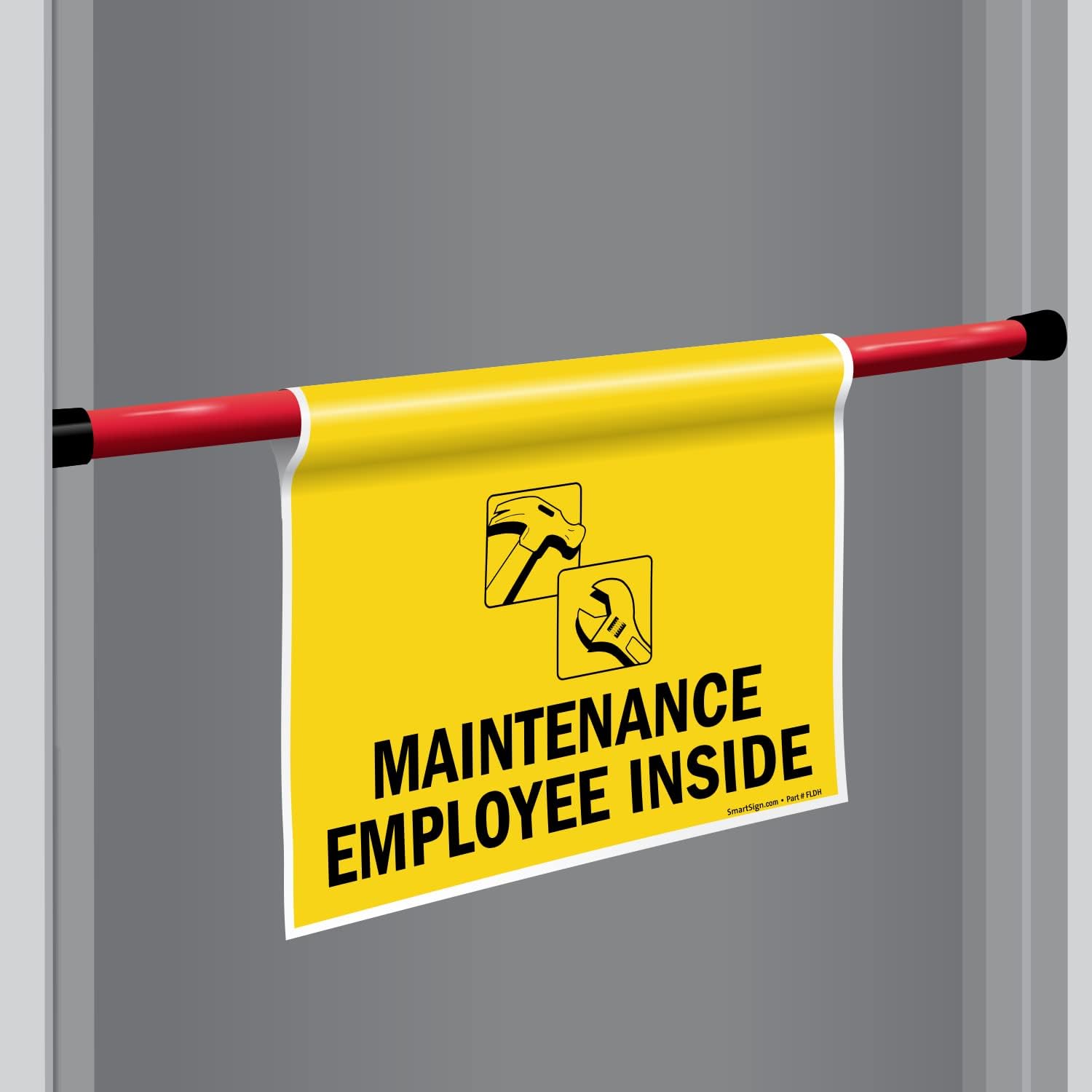 Amazon.com: SmartSign "Maintenance Employee Inside" Hanging Doorway ...