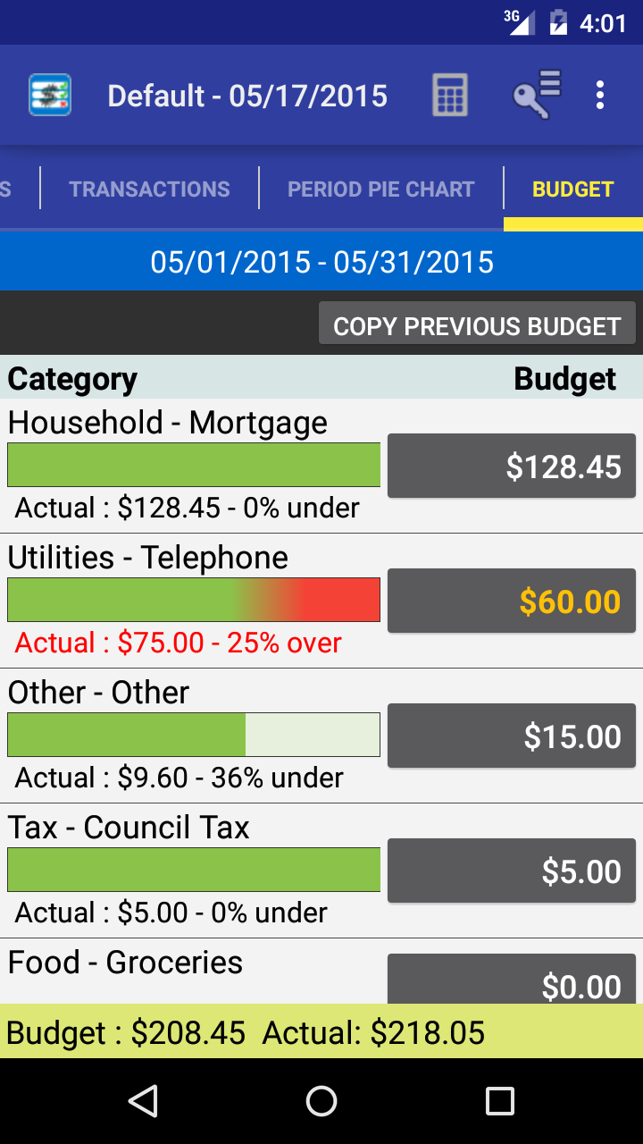 MoBill Budget and Reminder-Amazonアプリストアのアプリ